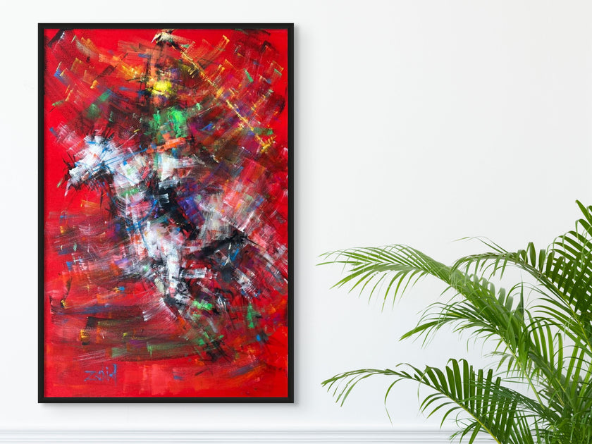 New polo paintings by Zahid Saleem (Pakistan) – KaterinaMorgan.art