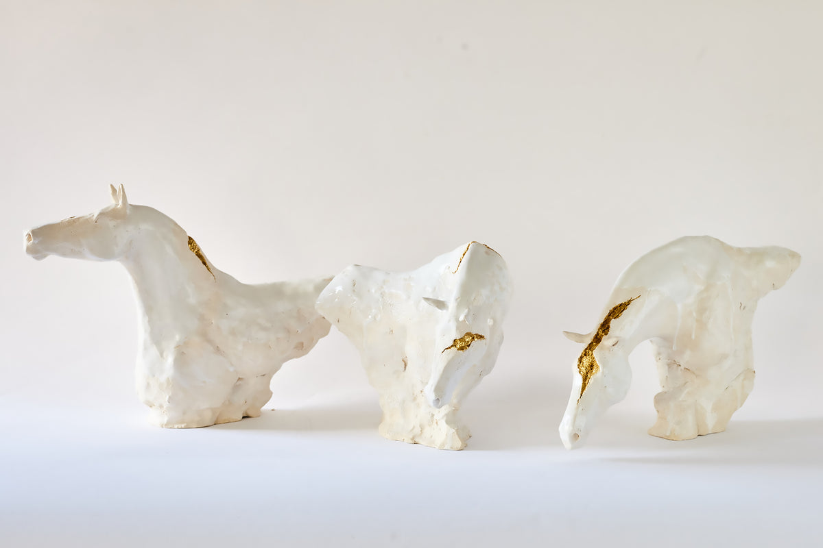 "Valid emotions" Ceramic sculpture by Emma Tate | Horse polo art ...